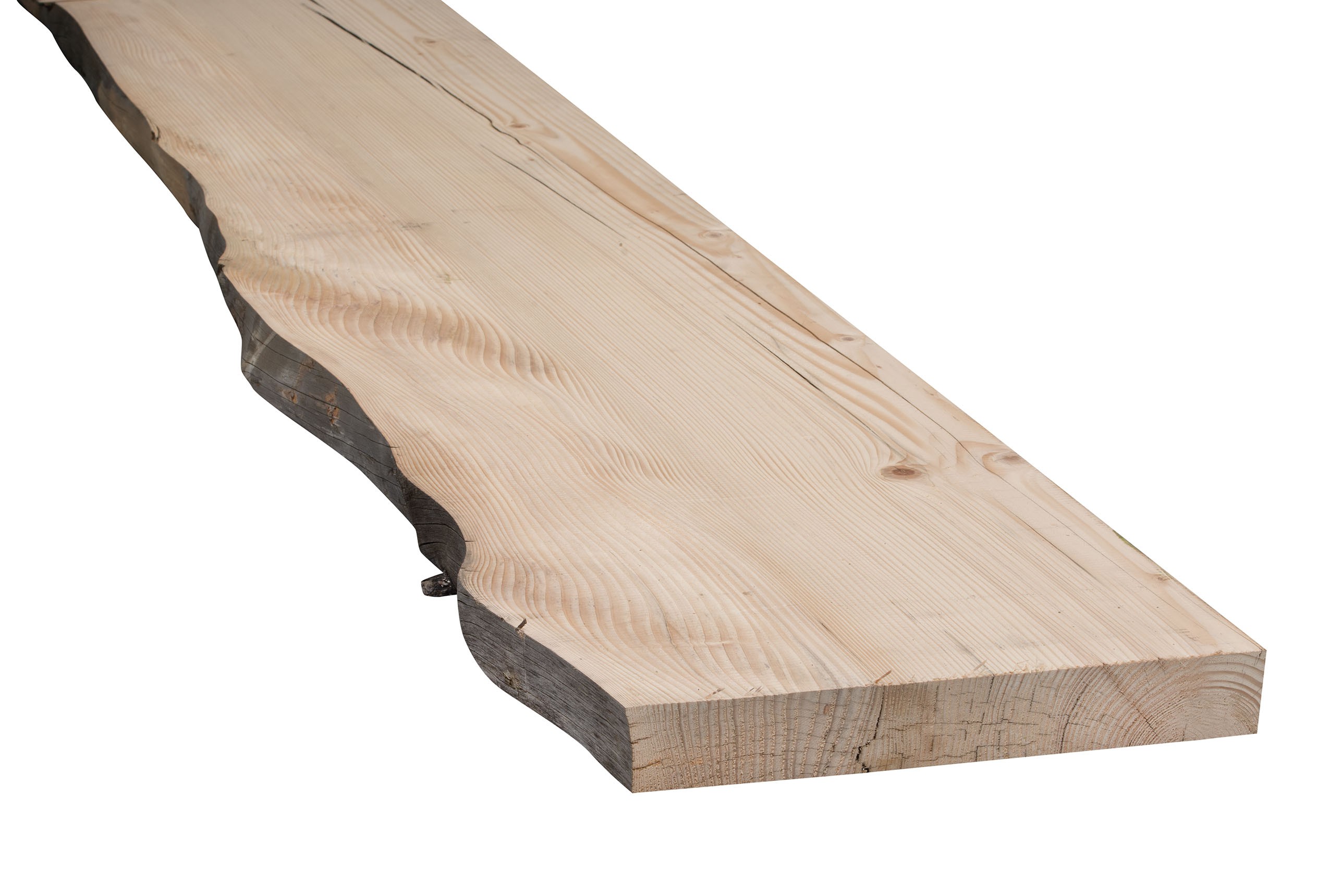 Vuren boomstam wandplank